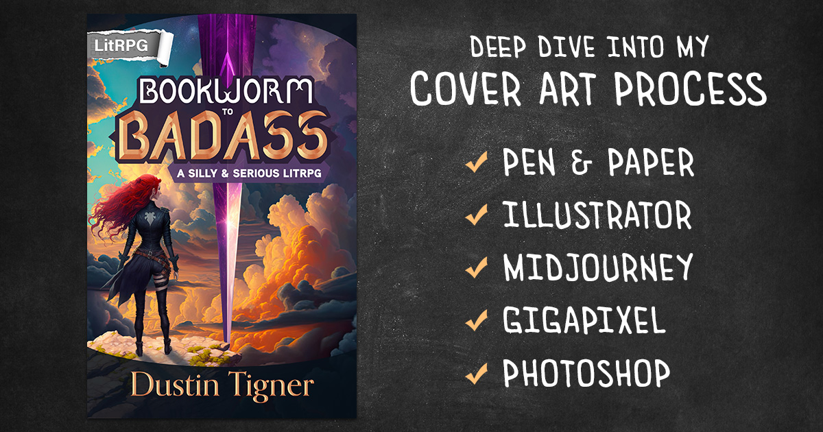 Designing Bookworm to Badass's Cover - Dustin Tigner